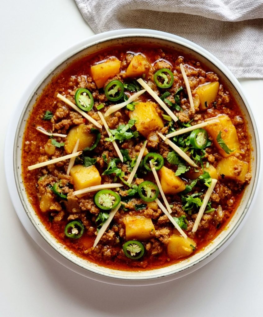 ALOO KEEMA (Mince and Potato Curry) - Sugar Spice & More